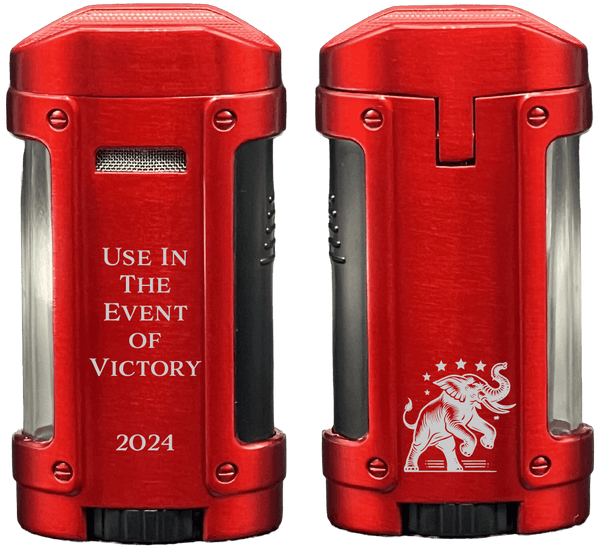 My Politics Red Quad Flame Torch Lighter – Whoa, Jody Boy!